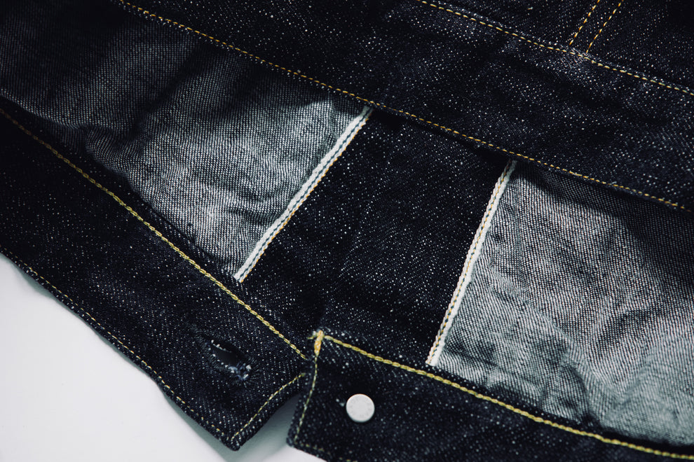 3211 15.5oz TYPE 2 SLUB-NEP DENIM JACKET – OMOTO official online